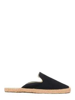 Soludos Canvas Espadrille Mules - Noche Black