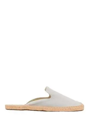 Soludos Canvas Espadrille Mules - Piedra Gray