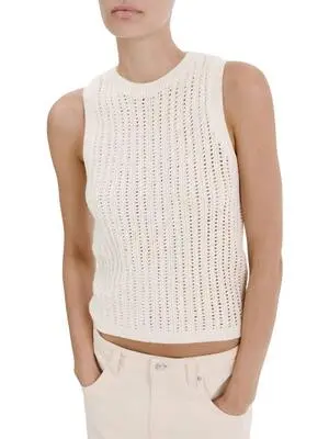 Mango Sito Top - Ecru