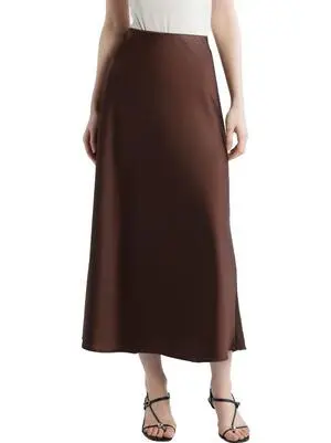 ANNE KLEIN A-Line Satin Skirt