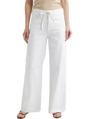 Madewell High-rise Wide Leg Jeans - Tile White