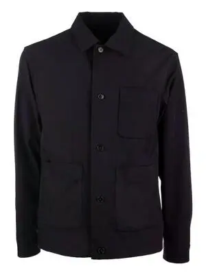 Paul & Shark Button-up Patch-pocket Jacket - Blue