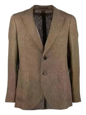 Incotex Single-breasted Jacket - Brown