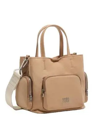Bimba Y Lola Mini Nylon Pocket Bag - Camel