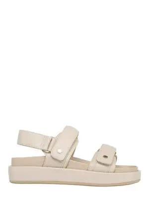 J/SLIDES NYC JSlides Footwear Bay Leather Slingback Sandal Bone
