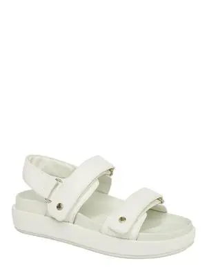 J/SLIDES NYC JSlides Footwear Bay Leather Slingback Sandal White