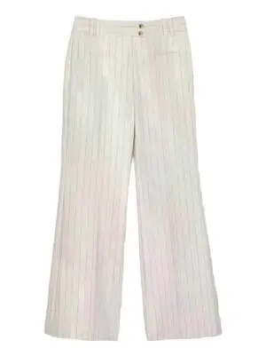 3.1 Phillip Lim Pinstripe Trousers - Neutrals