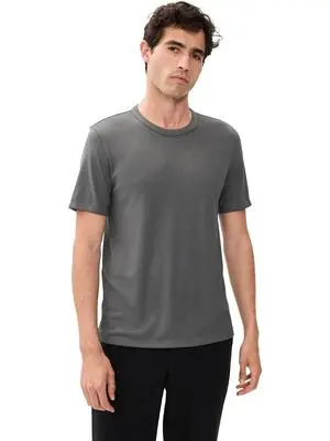 Theory Essential Tee In Modal Jersey - Carbon