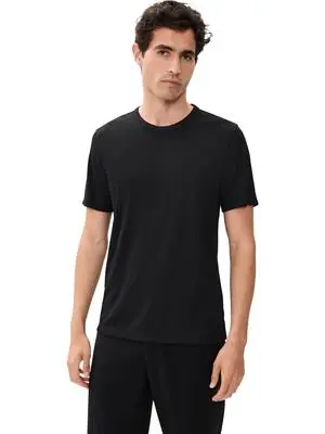 Theory Essential Tee In Modal Jersey - Black