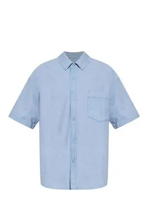 American Vintage Denim Short-sleeve Shirt - Blue