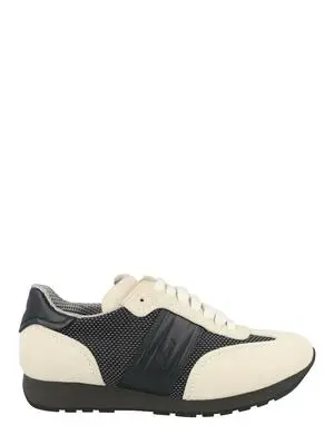 Brioni Woven Runner Sneakers - White/blue