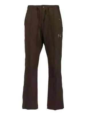 Needles Butterfly-embroidered Trousers - Brown