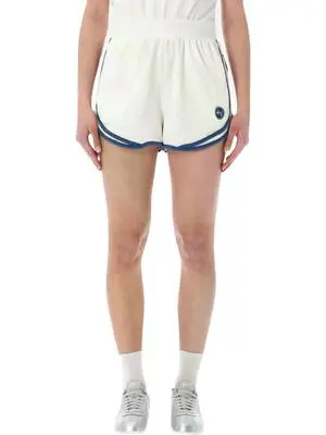 Nike Logo Patch Trim Shorts - Neutrals