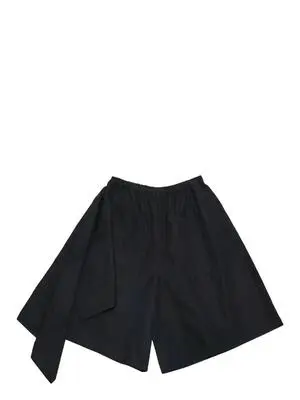 NICCOLO PASQUALETTI Asymmetric Draped Shorts - Black