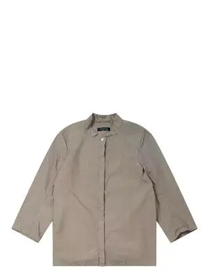 BERGFABEL Mandarin-collar Concealed-fastening Blouse - Grey