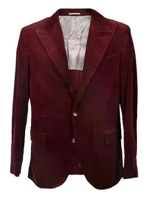 Brunello Cucinelli Single Breasted Blazer - Red