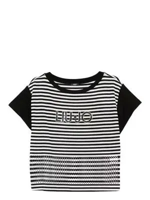 Liu Jo Striped T-shirt - Black