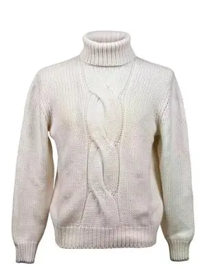 BRUNELLO CUCINELLI Cable-Knit Turtleneck Sweater
