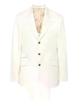 Brunello Cucinelli Notch-lapel Tailored Suit - Neutrals