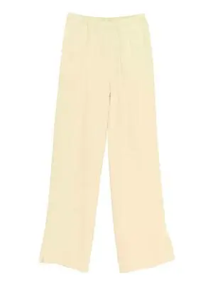 FORTE_FORTE Elasticated-Waist Linen Trousers Neutrals