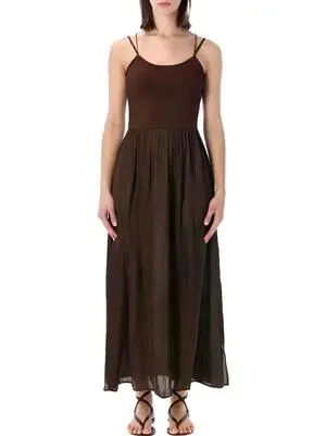 SESSUN Sweet Mambo Lace-up Dress - Brown
