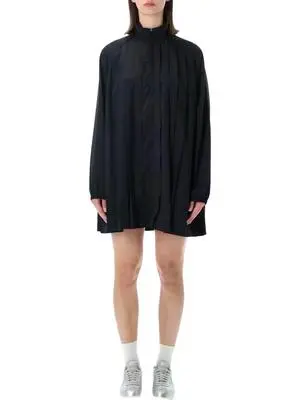 Nike Pleated High-neck Dress - Black