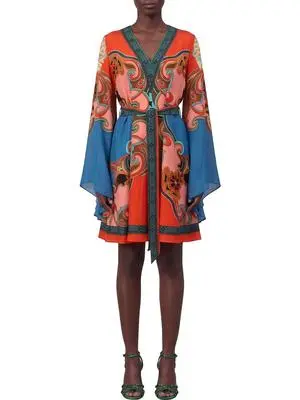 Etro Printed Midi Dress - Multicolor