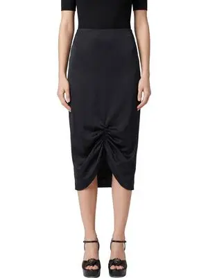 Valentino Garavani Ruched Midi Skirt - Blue