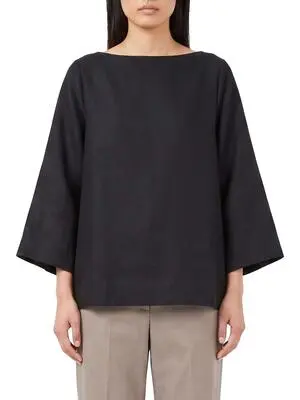 THE ROW Boatneck Top - Black