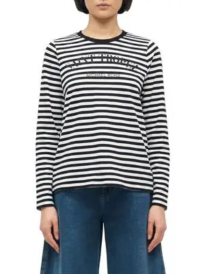 Michael Kors Striped Crewneck T-shirt - Black