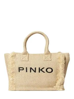Pinko Raffia Tote Bag - Rope