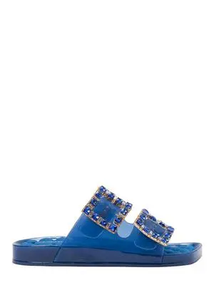 TWINSET U & B Embellished Heeled Sandals - Blue