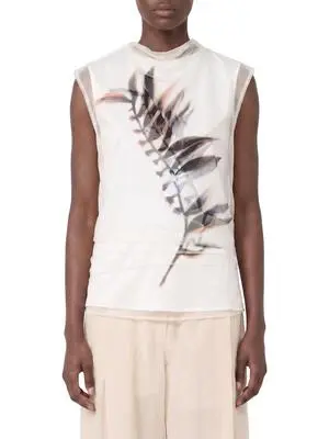 Sportmax Sleeveless Printed Top - White