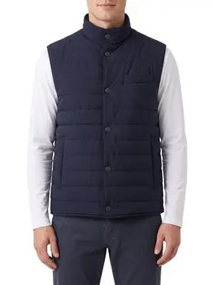 FAY Quilted Vest - Blue