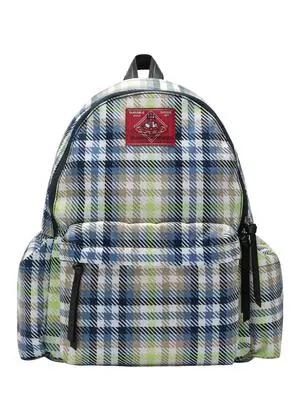 VIVIENNE WESTWOOD Medium Backpack With Check Pattern And Logo - Multicolor