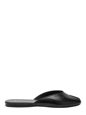 JUDE Leather Sabot - Black