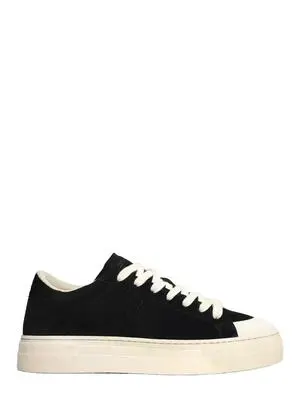 DEMNA Stitching-detail Perforated Sneakers - Black