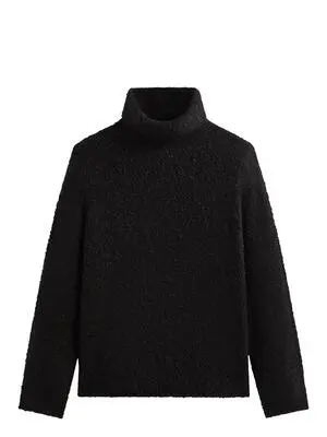 Kith Kin Speckled Boucle Walker Turtleneck - Black