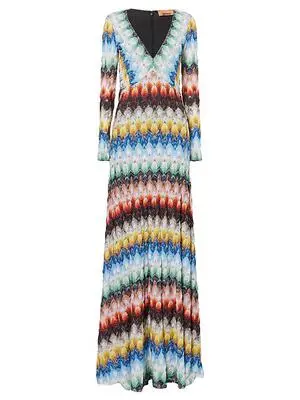 MISSONI Metallic Knitted Maxi Dress