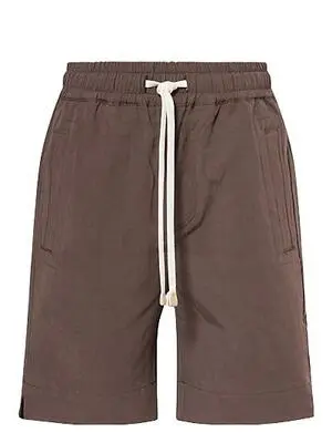 Eleventy Drawstring Linen-blend Shorts - Brown