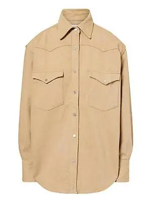 TWP Oversized Denim Shirt - Kelp