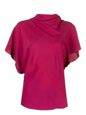 Rick Owens Asymmetric Draped Blouse - Pink