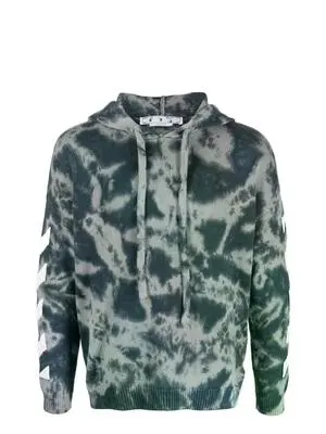 Off-White Arrows-motif Drawstring Hoodie - Grey