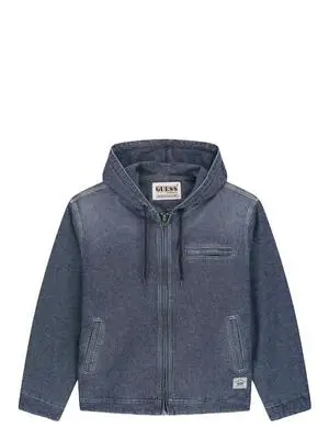 GUESS ORIGINALS Hooded Canvas Utility Jacket - Gmec-light