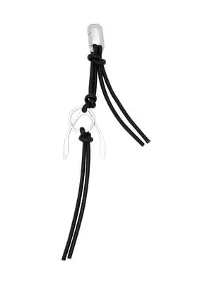 ALLSAINTS Wishbone Bag Charm - Black/silver