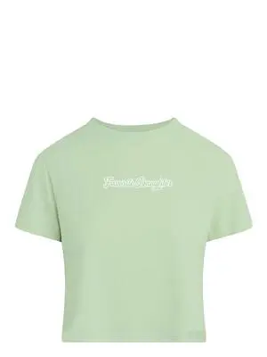 FAVORITE DAUGHTER The Crop Varsity T-shirt - Mint