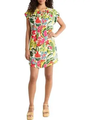 SUGARLIPS Wissa Tropical Jasla Minidress - Bright-multi