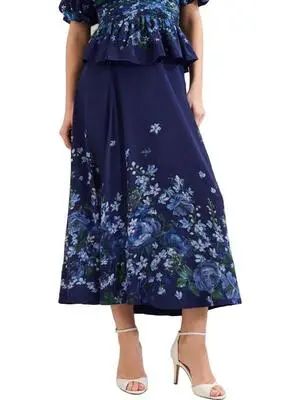 PHASE EIGHT Floral Bias-Cut Skirt