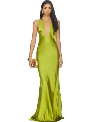 Nbd Pushpa Gown - Green