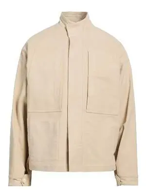 FRONT STREET 8 Cotton Moleskin Jacket - Beige